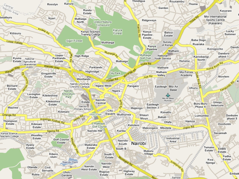 Nairobi Notebook: NAIROBI WALK: NGARA TO JUNCTION