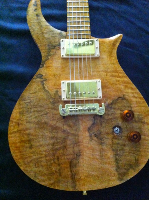 Jim's page: Very Thin Electric Guitar - Maple and Pecan