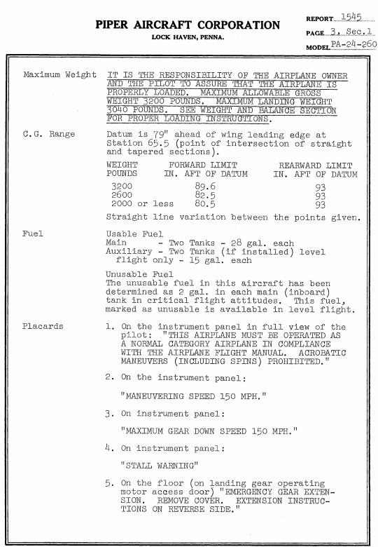 Kathryn's Report: Loss of Control in Flight: Piper PA-24 Comanche ...