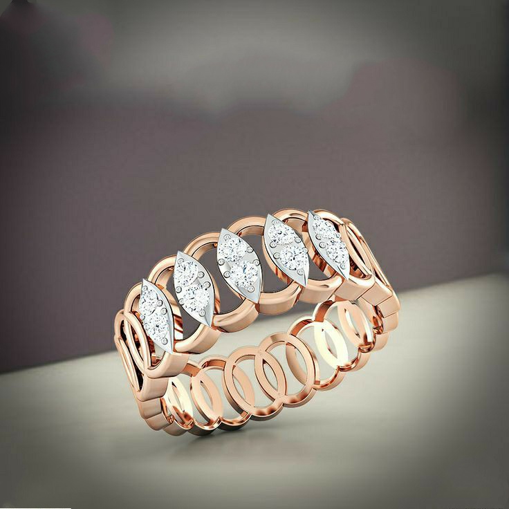 Rose gold diamond ring designs