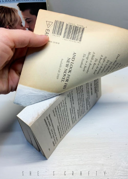 She's Crafty: How to Make a DIY Decorative Book Stack