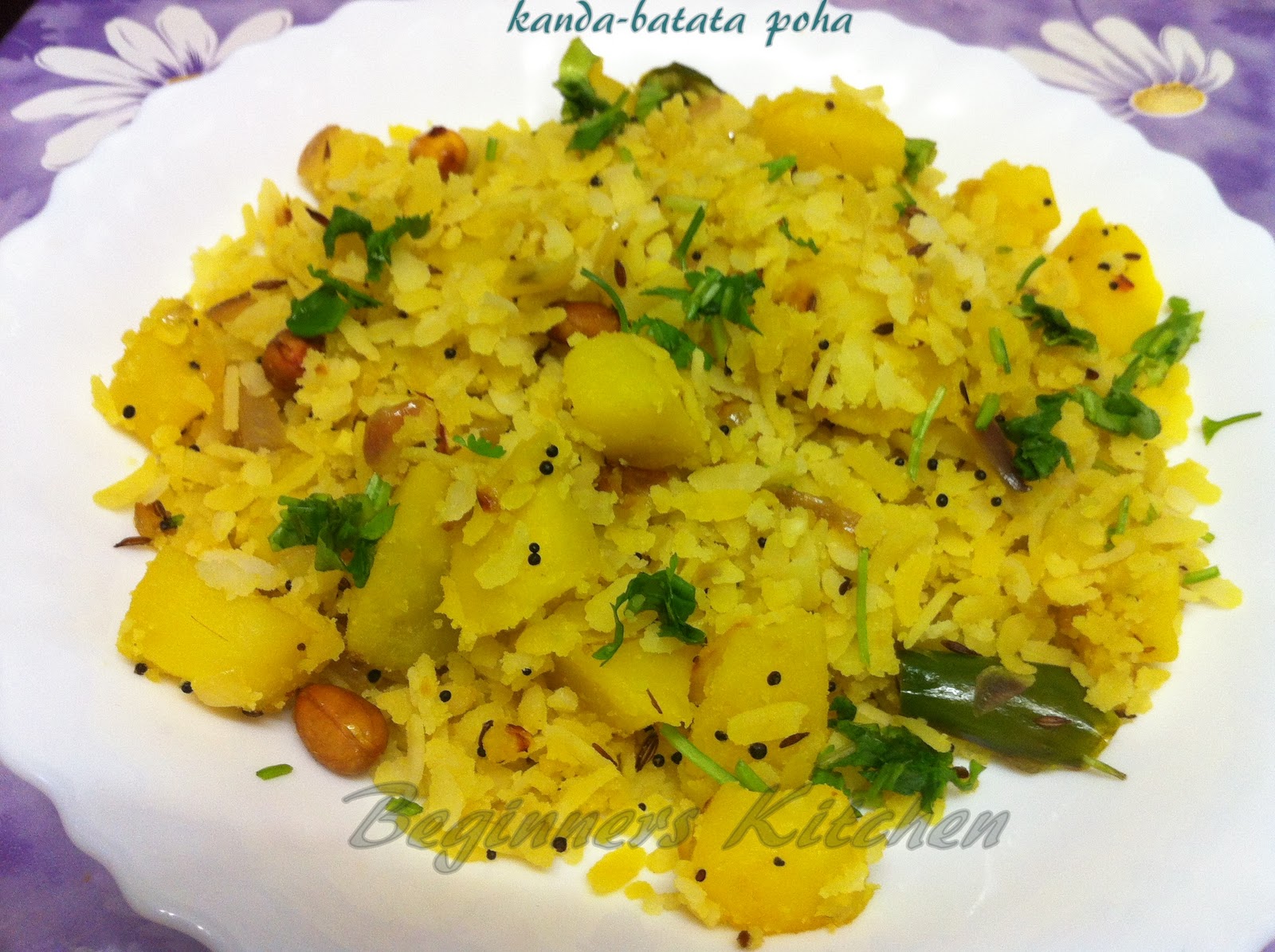 Beginners Kitchen: Kanda batata poha