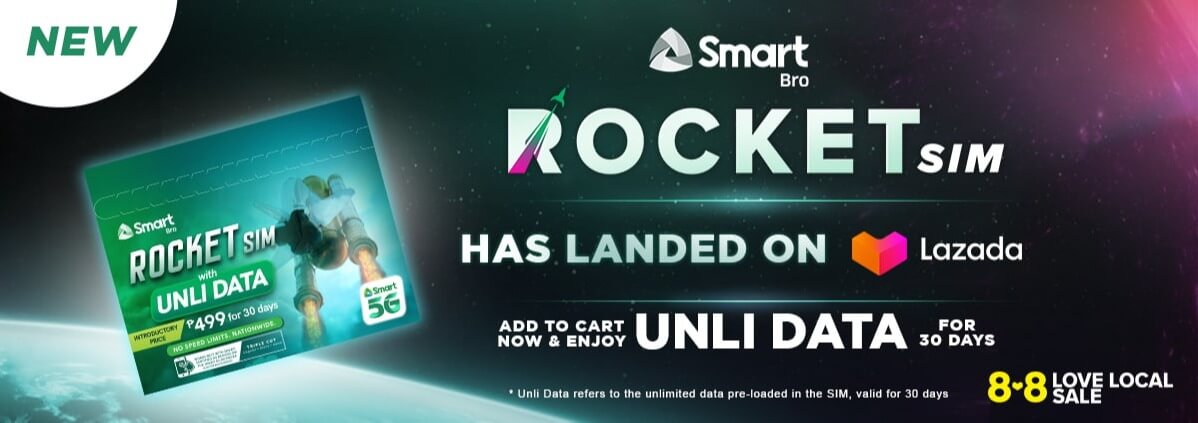 Smart Bro Rocket SIM - Unli Data 499 Pesos Promo for 30 Days
