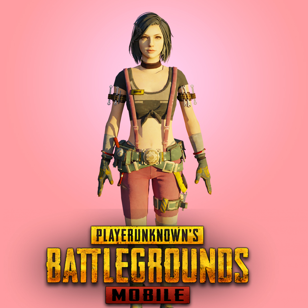 PUBG MOBILE SARA CHARACTER FREE 3D MODEL