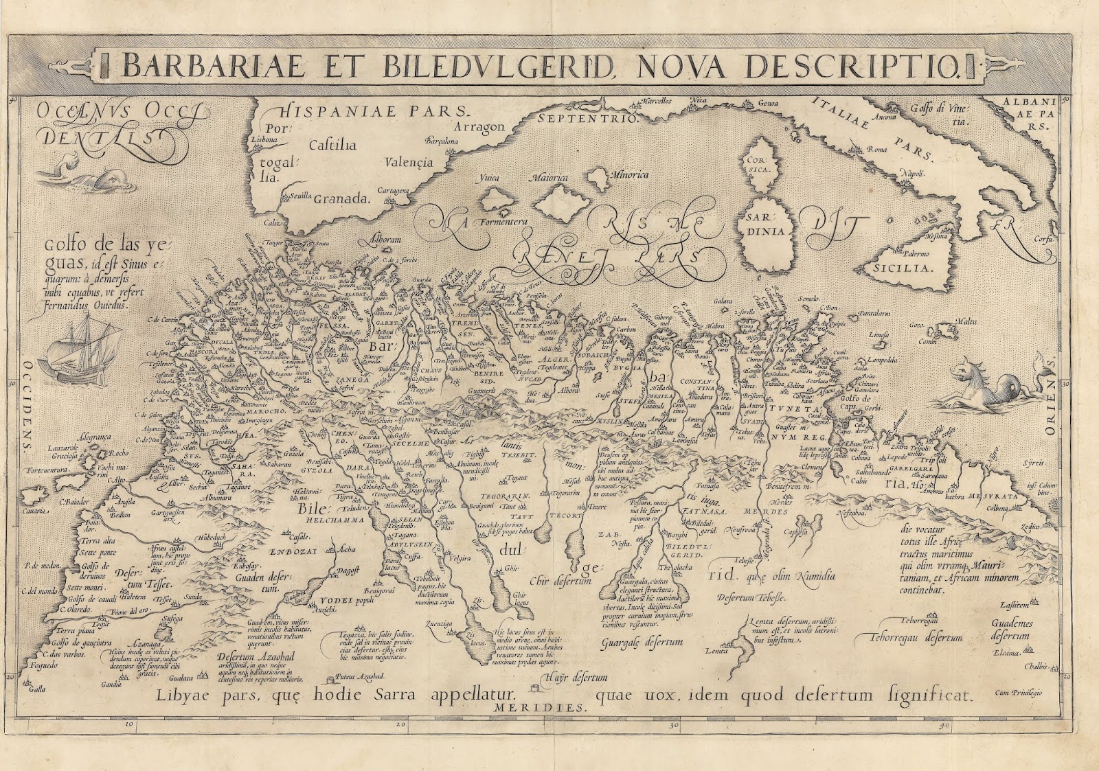 Canarias a través de la cartografía I. : [06]. Barbarie et Biledulgerid ...