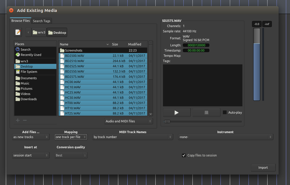 Importing and Recording Audio