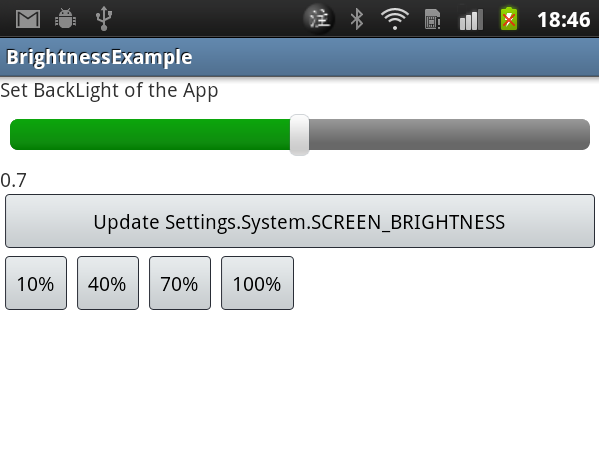 好吃烤魚筆記本: [Android] 調整程式背景亮度 Screen Brightness Control Example