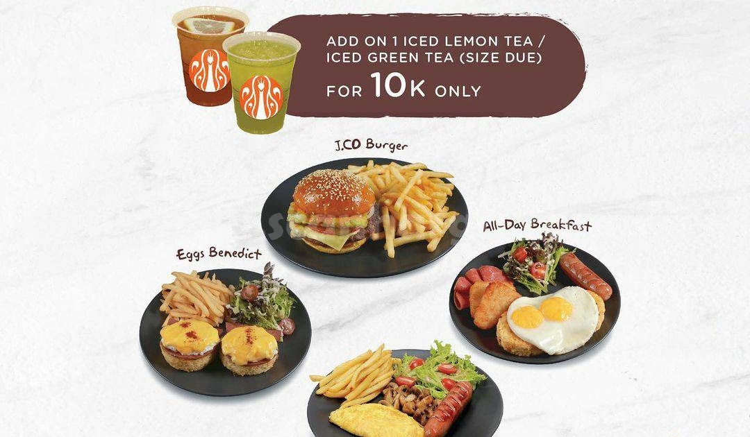 JCO Tamini Special Menu Deal – harga Iced Lemon Tea atau Ice Green Tea ...