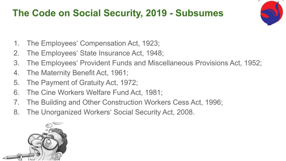 THE CODE ON SOCIAL SECURITY, 2019