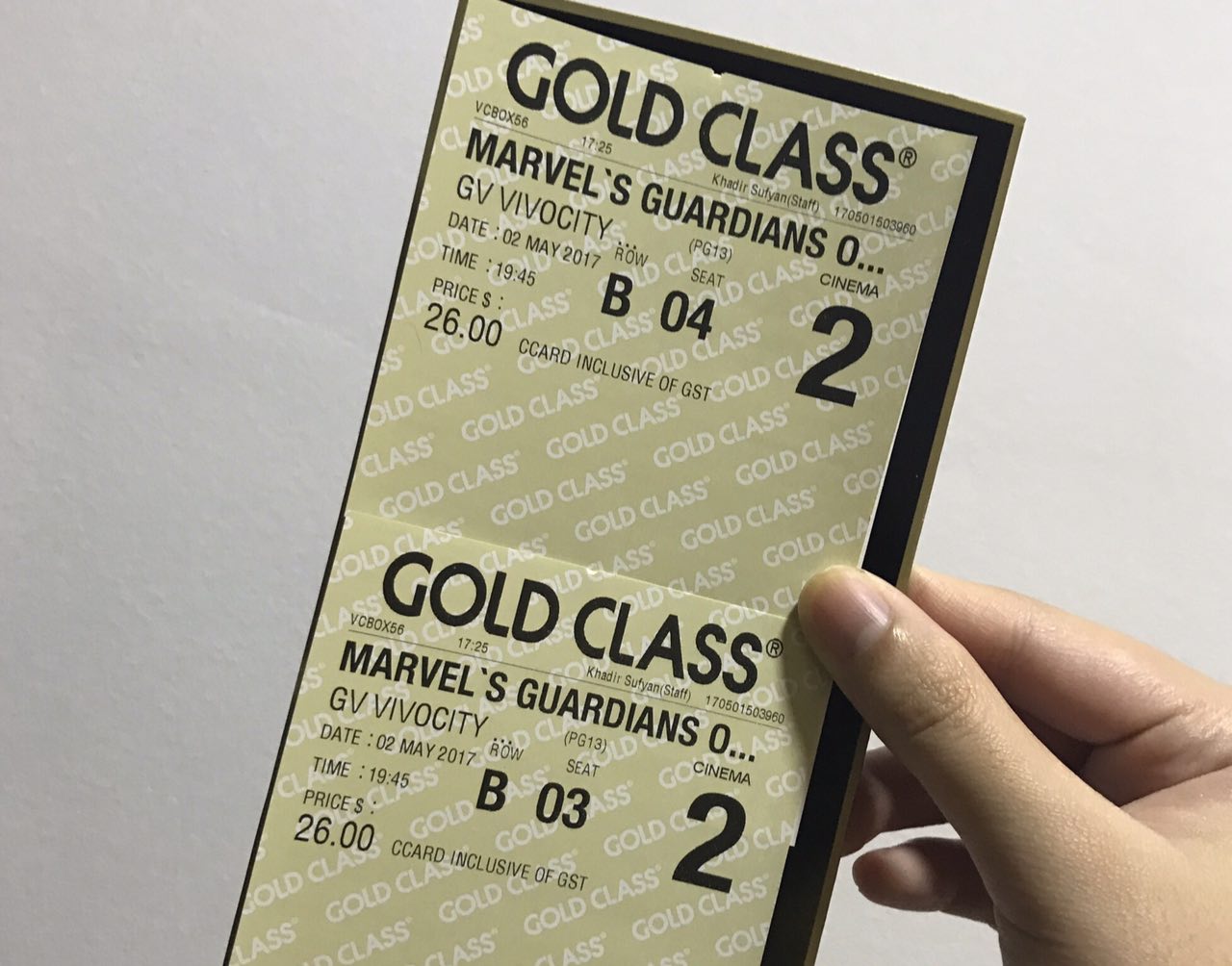 Amanda A.: My First: GV Gold Class Experience