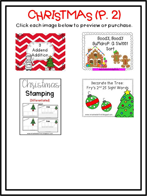 Mrs. Wheeler's First Grade Tidbits: Favorite Christmas Picture Books