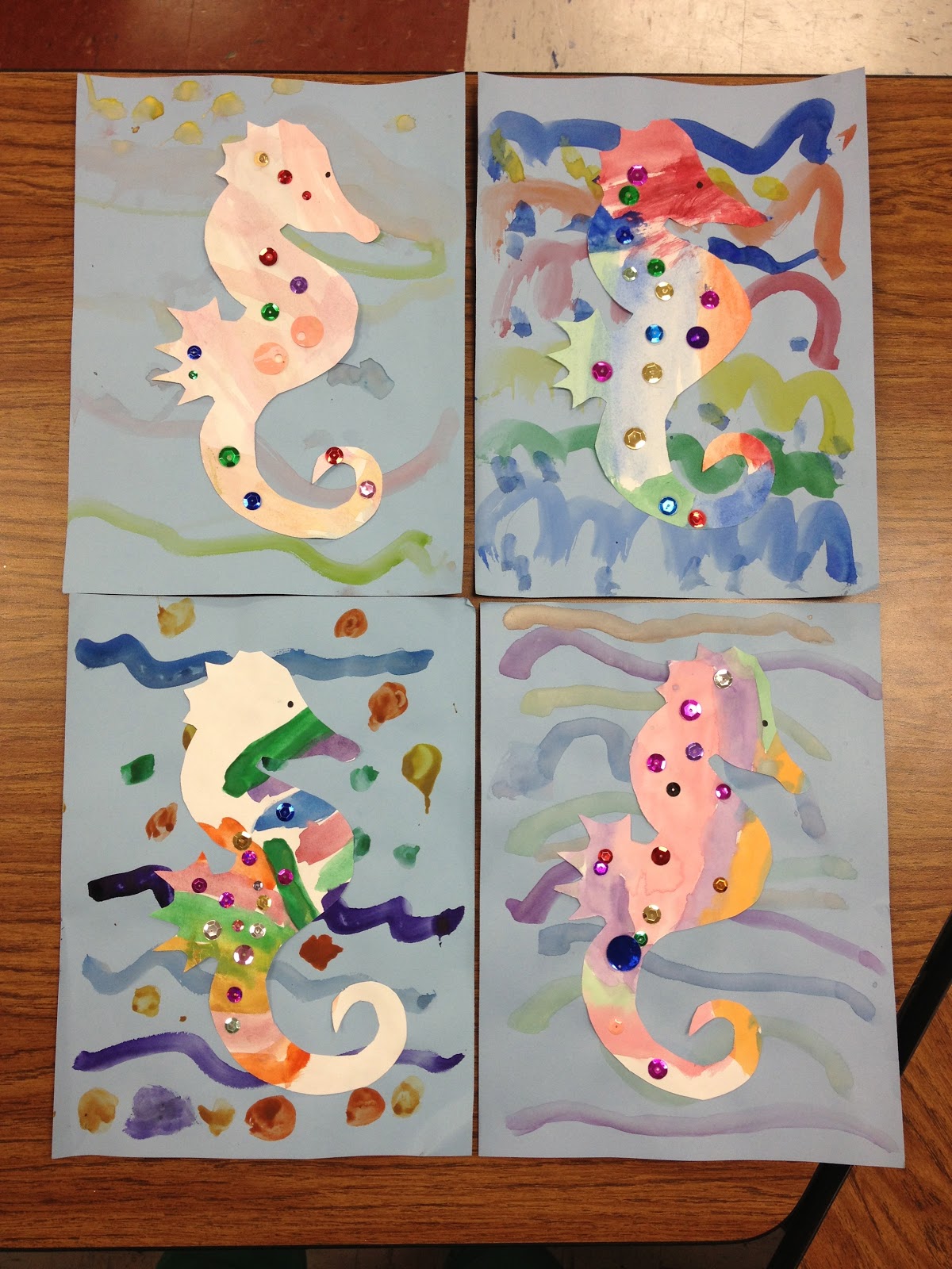 Little Miss Glamour Goes To Kindergarten: Mister Seahorse {Eric Carle}