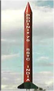 India in Space World: First rocket made by India -Rohini-75