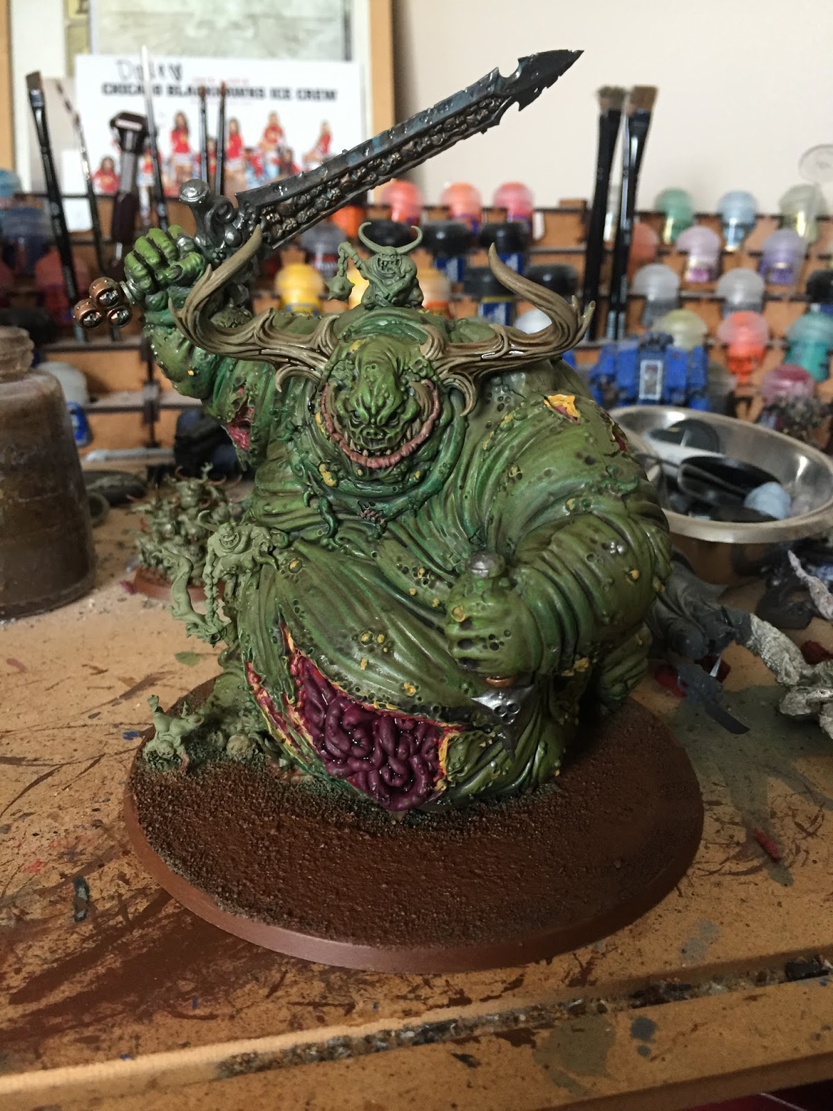 WeeMen: WIP Nurgle Great Unclean One, Rotigus and Cor'bax Utterblight