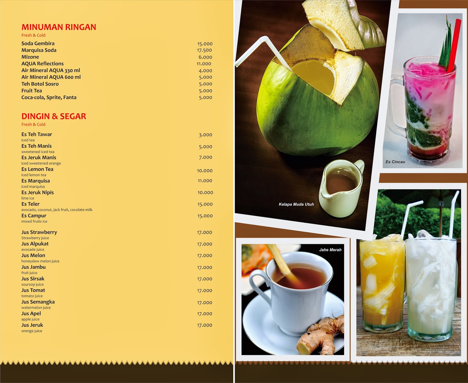 Gubug Makan Mang Engking Solo: MENU