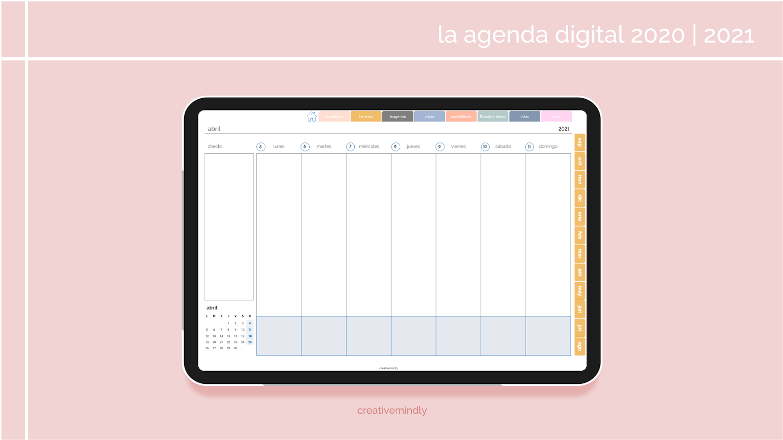 Creative Mindly: Pack agenda y cuaderno profe digital 2020 2021
