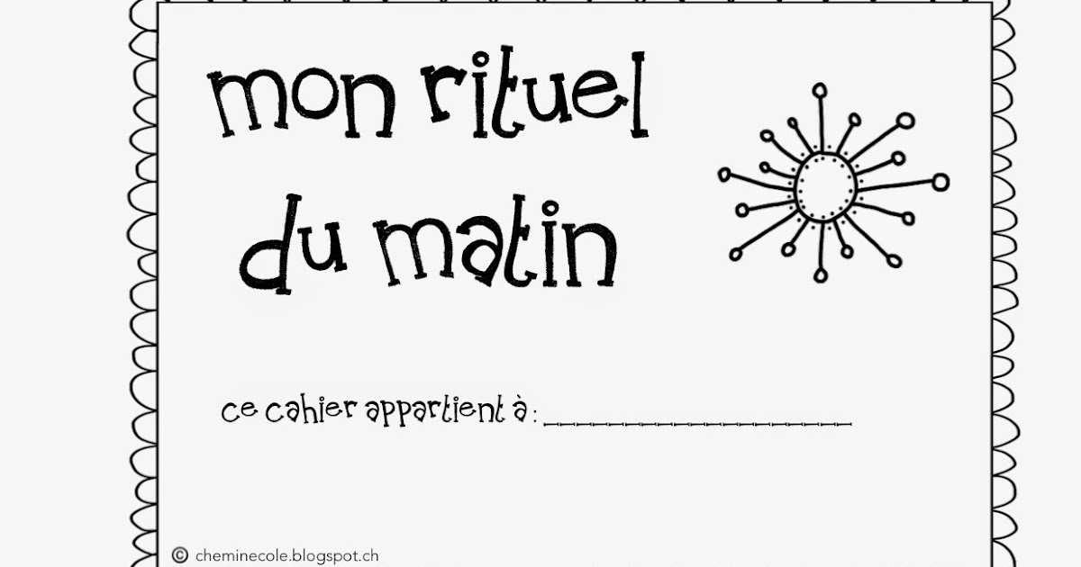 Sur le chemin de l'école: Rituel matin