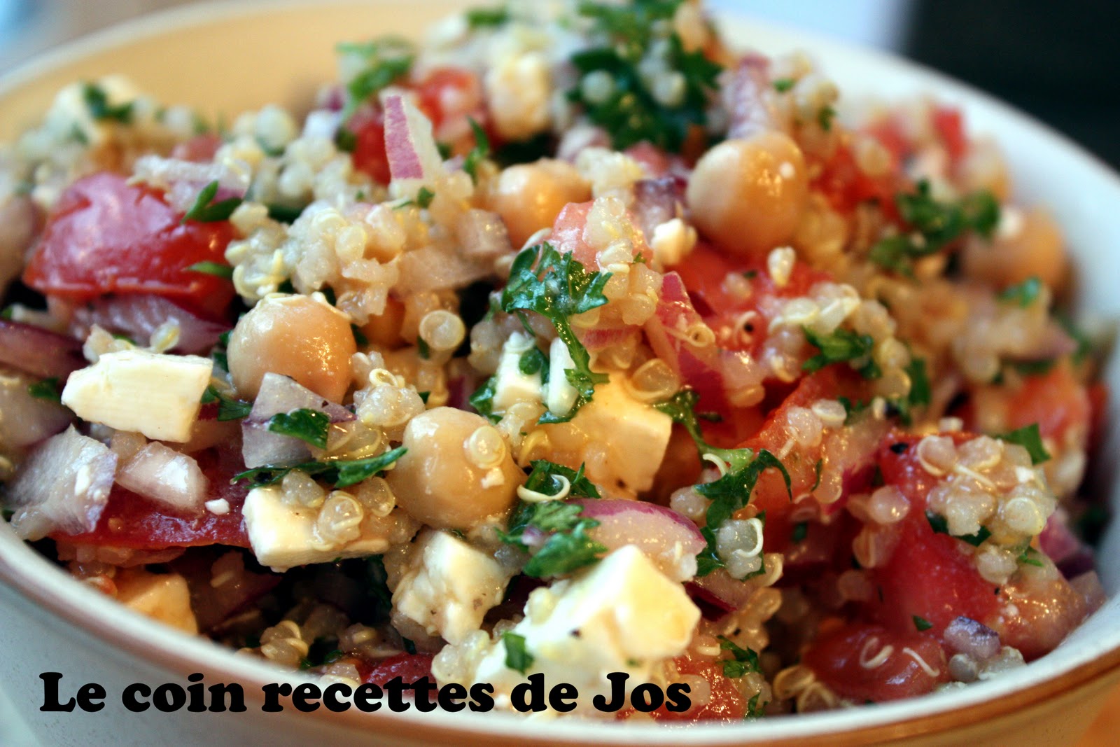 Le coin recettes de Jos: SALADE DE QUINOA AU FÊTA, À LA MENTHE ET À L ...