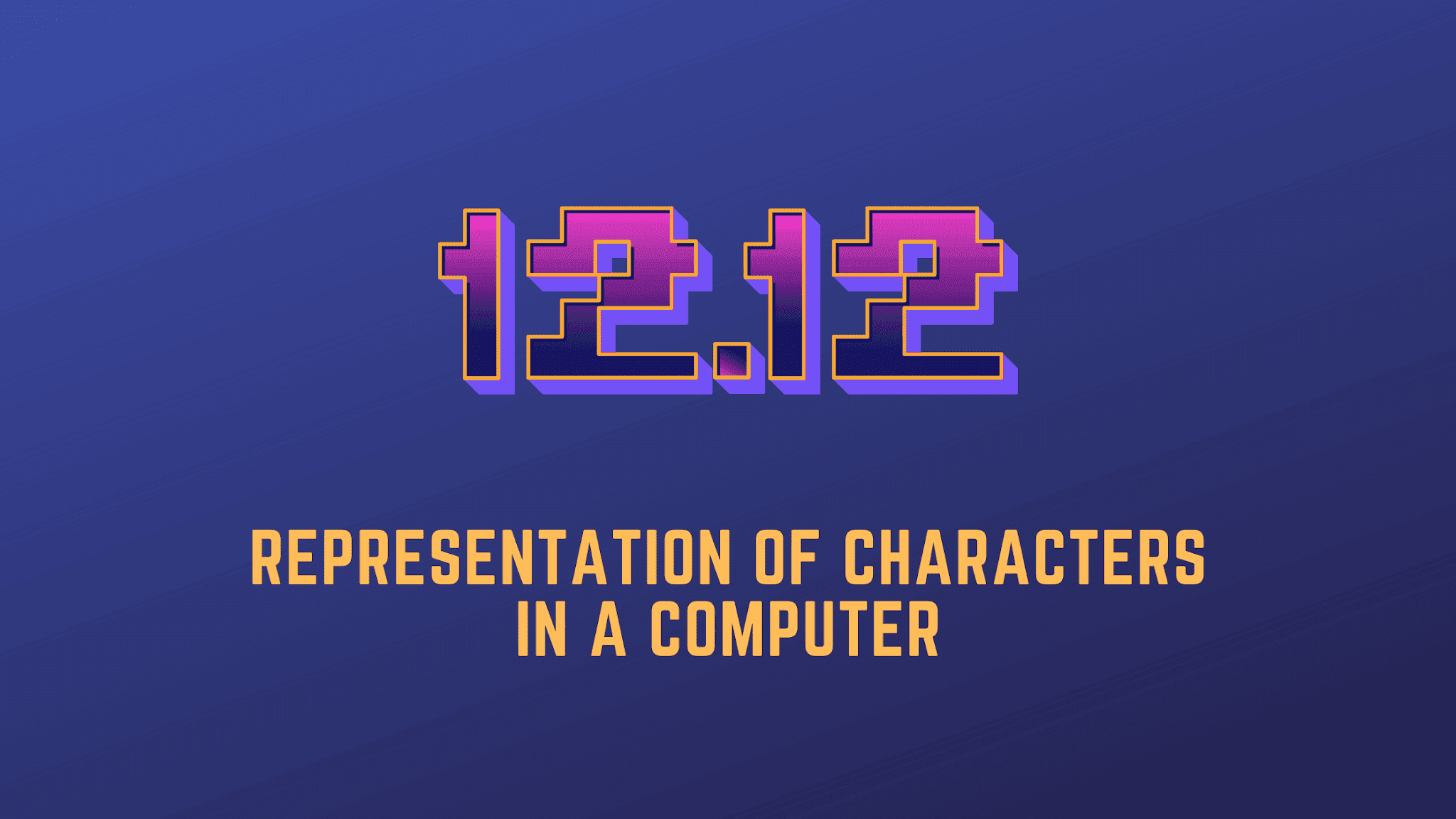 Representation of Characters in a computer - TheCScience