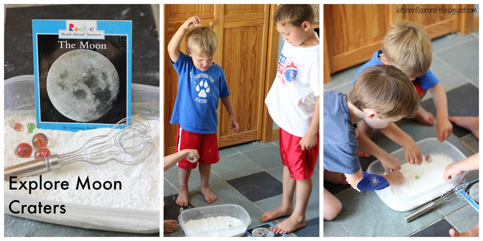 Kitchen Floor Crafts: Outer Space Week (A Simple Summer Theme)