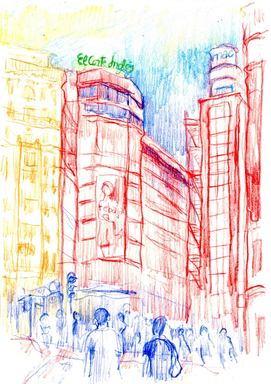 Urban Sketchers Spain. El mundo dibujo a dibujo.: PLAZA DEL CALLAO , UN ...