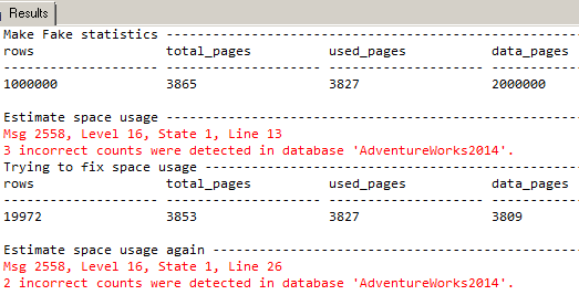 Sql Server Techniques Five Facts About Dbcc Updateusage