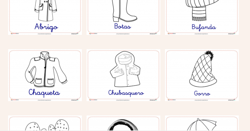 EDUCATIC INFANTIL: Pintar la ropa de invierno