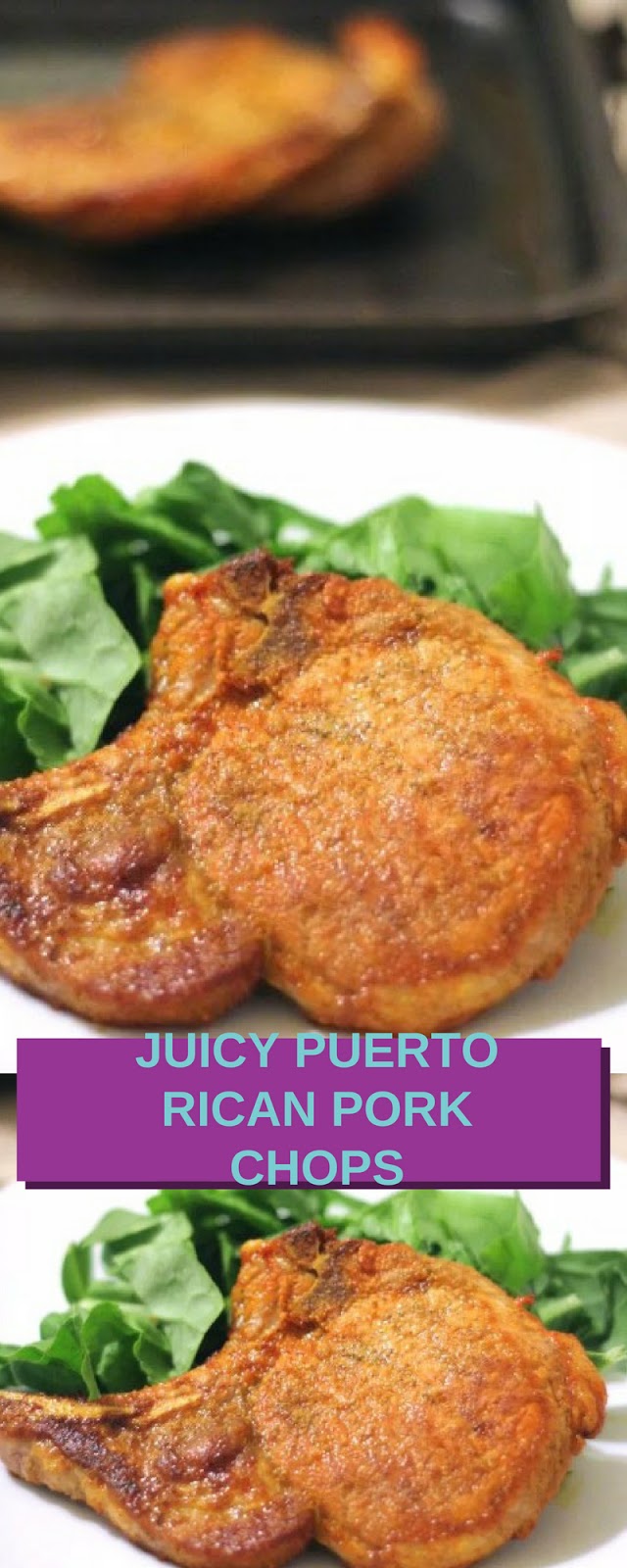 JUICY PUERTO RICAN PORK CHOPS - Velly Cookings