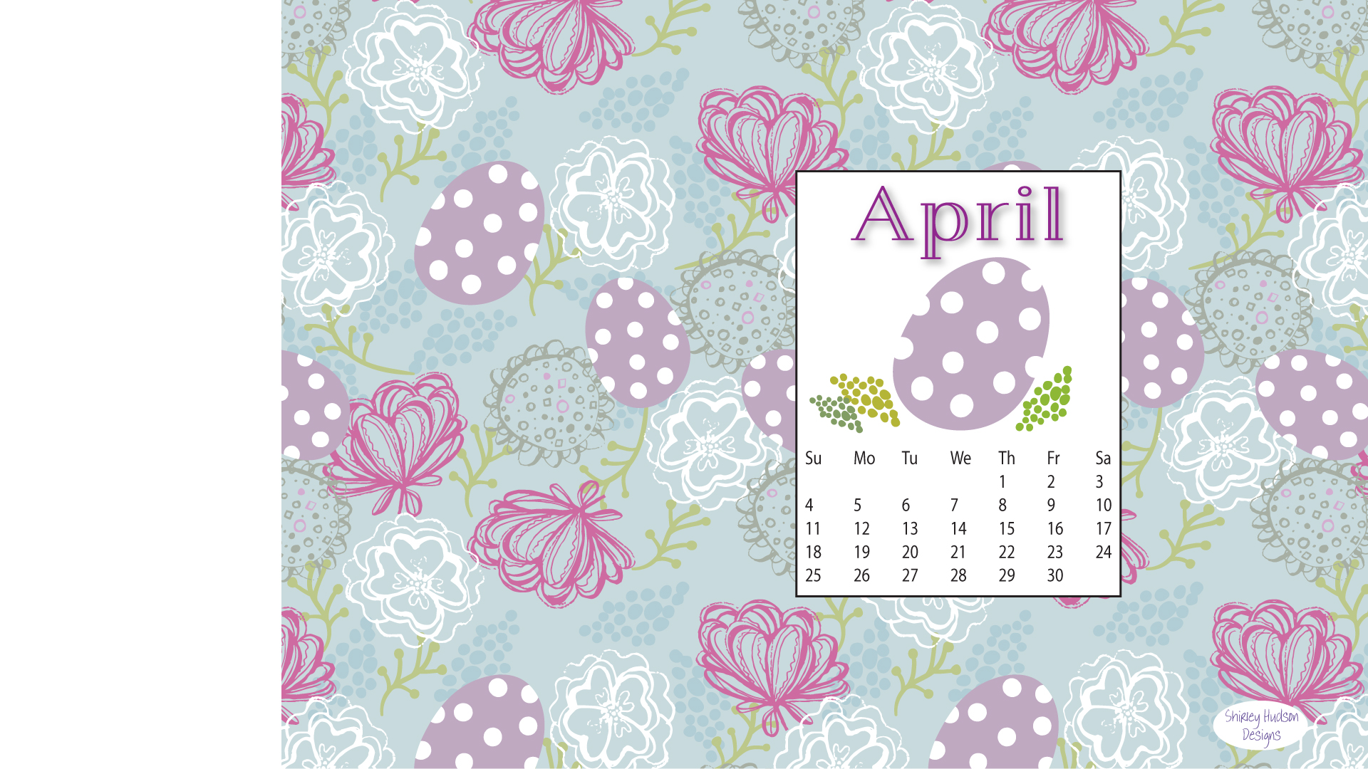 Hudson's Holidays - Designer Shirley Hudson: Hello Sunny April!
