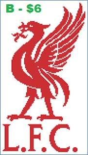 EASY PATTERNS: Liverpool FC cross-stitch pattern