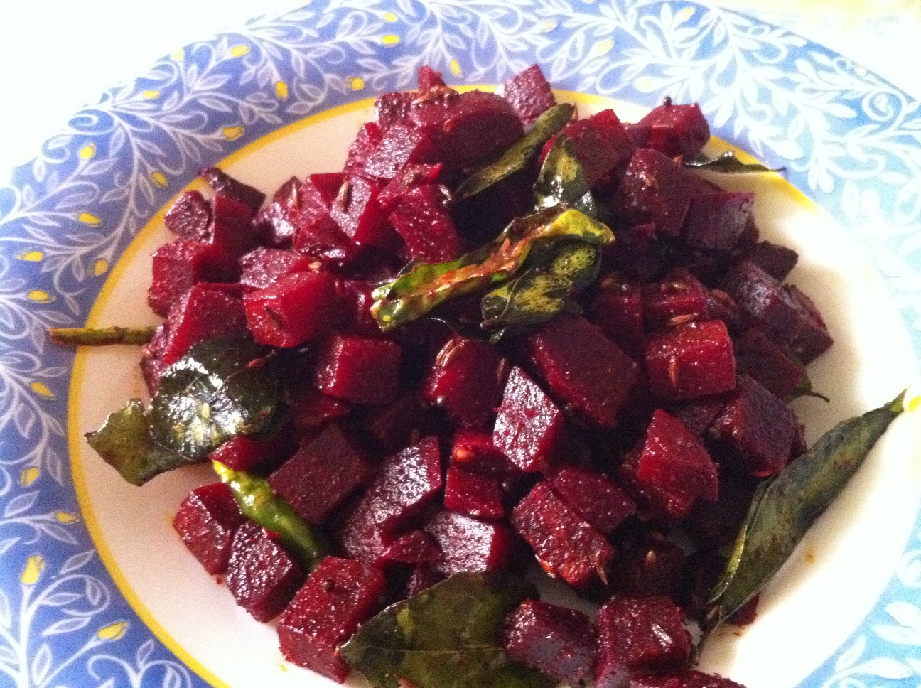 My Aromatic Kitchen: Beetroot Stir Fry/ Beetroot No Sambharo