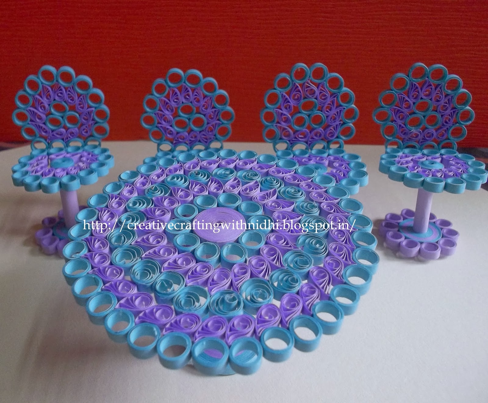 Being Creative in the world of Paper Crafting!!!: Mini Table & Chair set