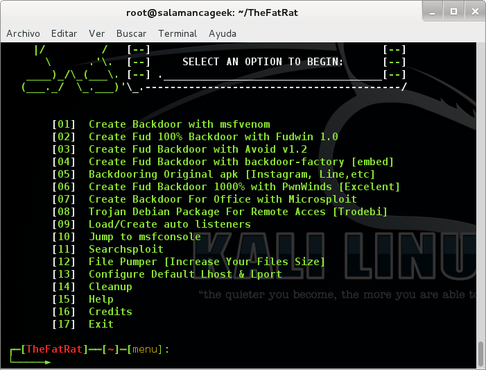 Salamanca Geek --- Hacking Ético y Seguridad Informática: Instalando ...