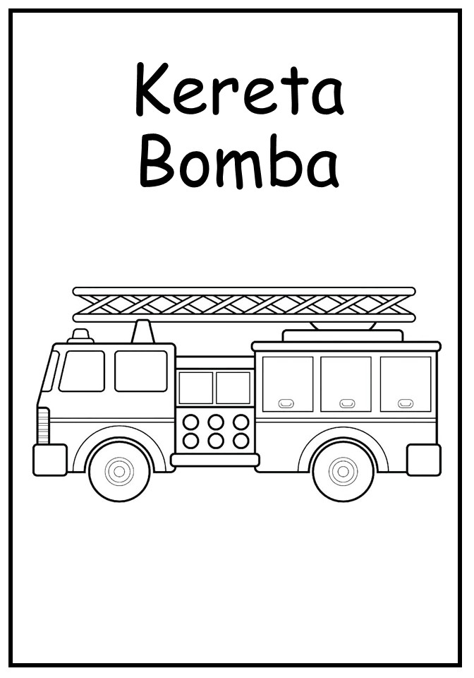 Taska Ummi Ida: Aktiviti 3 Tahun : Aktiviti Mengenal Kereta Bomba