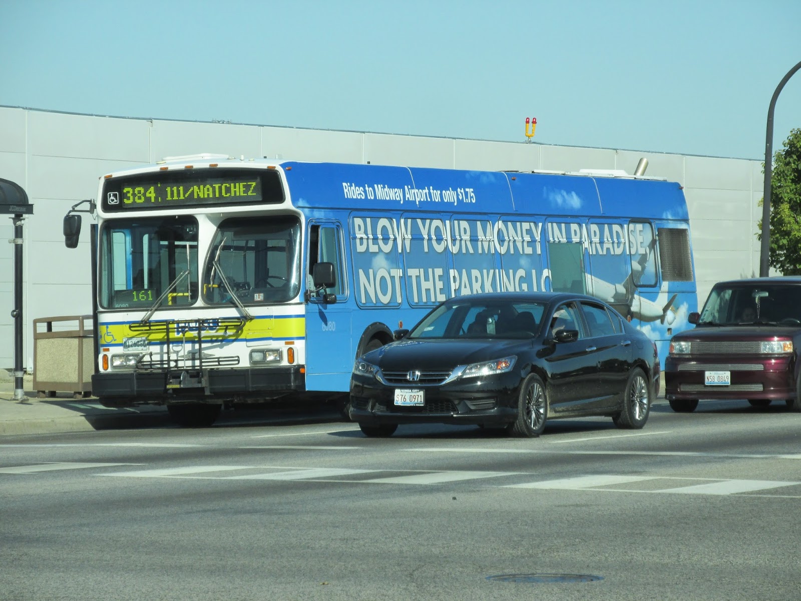 Eddie's Rail Fan Page: A southbound suburban Pace Route # 384 bus ...