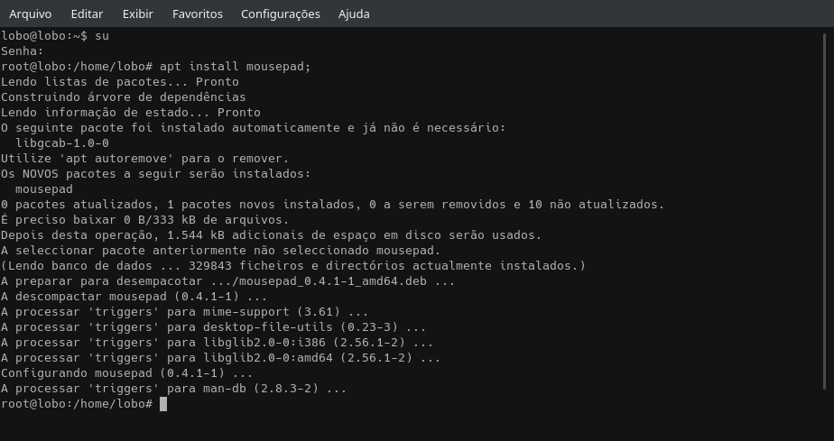ERRO: a PATH do root normalmente deve conter /usr/local/sbin, /usr/sbin ...