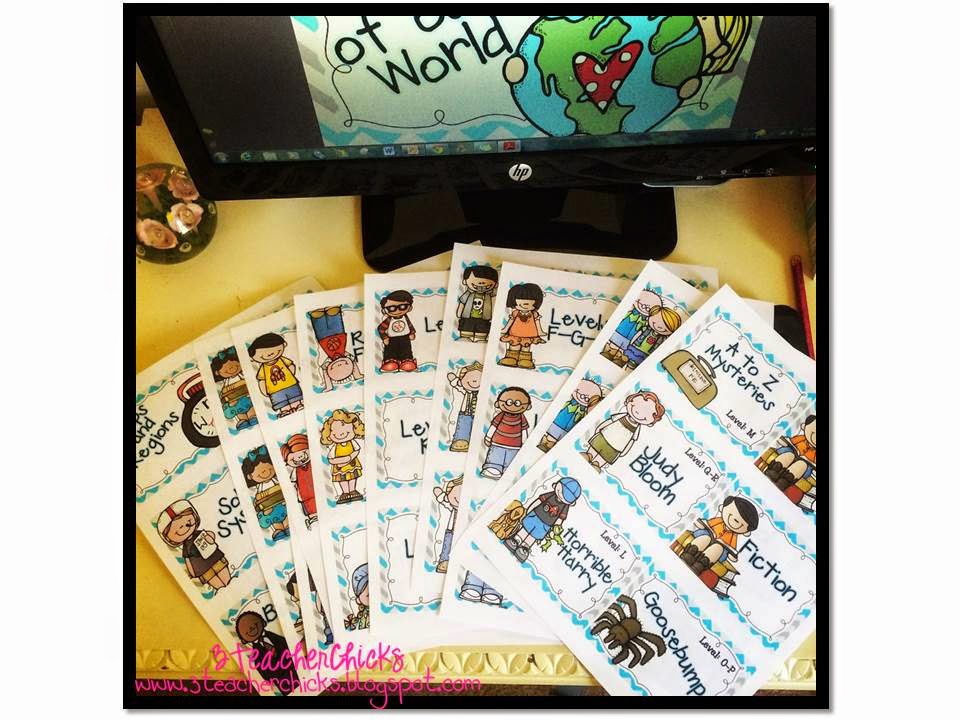 3 Teacher Chicks: Freebie Book Labels for Your Library