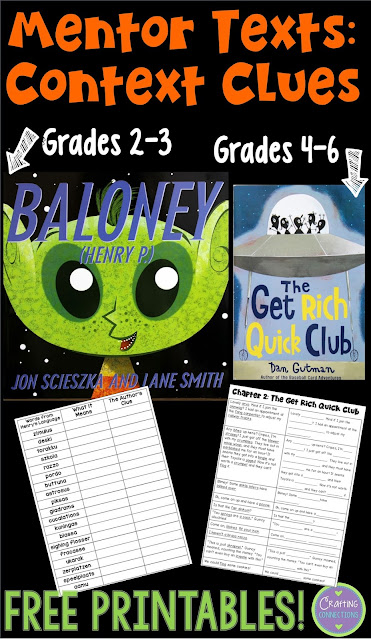 Context Clues: Read Alouds with FREE Printables! | Crafting Connections