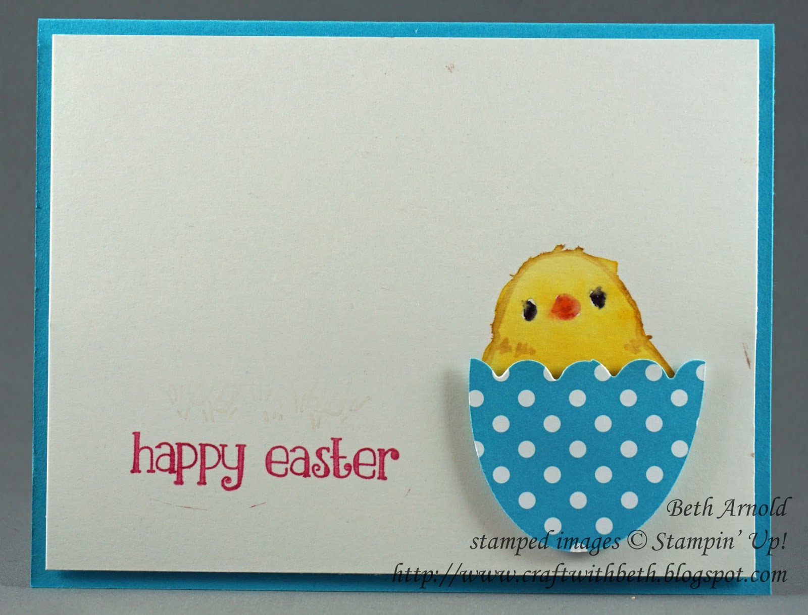 Craft with Beth: Easter Chick Card