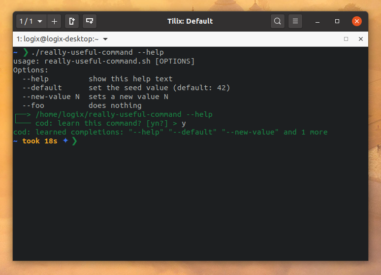 Cod New Command Line Autocomplete Daemon For Bash And Zsh That Detects Help Usage Linux