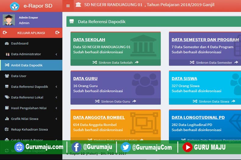 Download Updater Aplikasi e-Rapor SD Versi 1.1 Tahun 2020/2021 - GURU MAJU