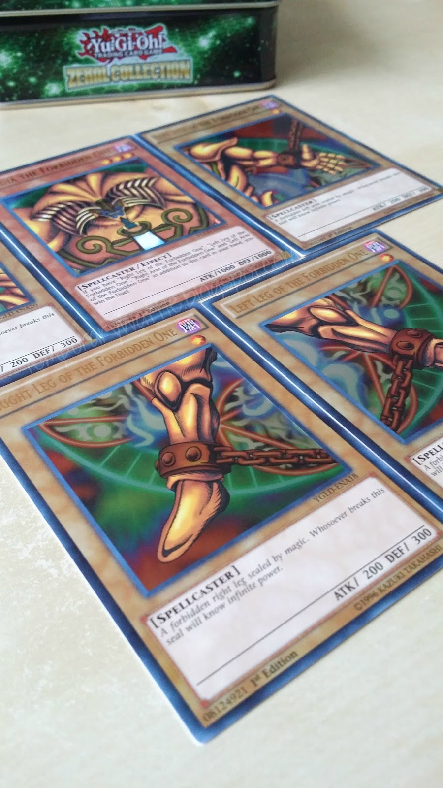 Temporary Waffle: YuGiOh Exodia the Forbidden One Full Card Set