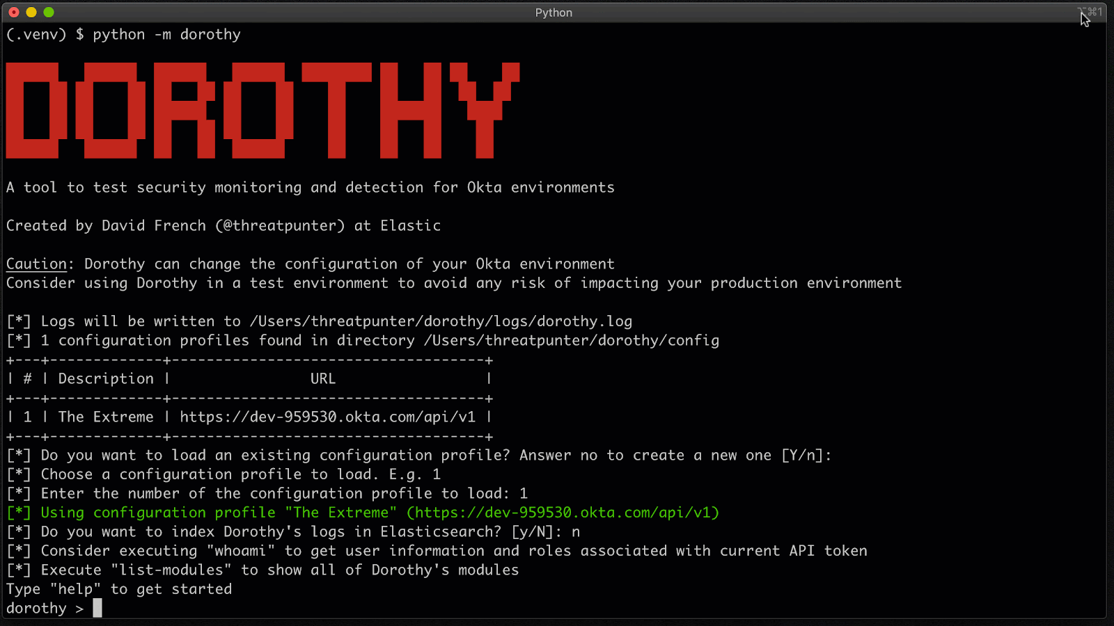 Dorothy - Tool To Test Security Monitoring And Detection For Okta ...