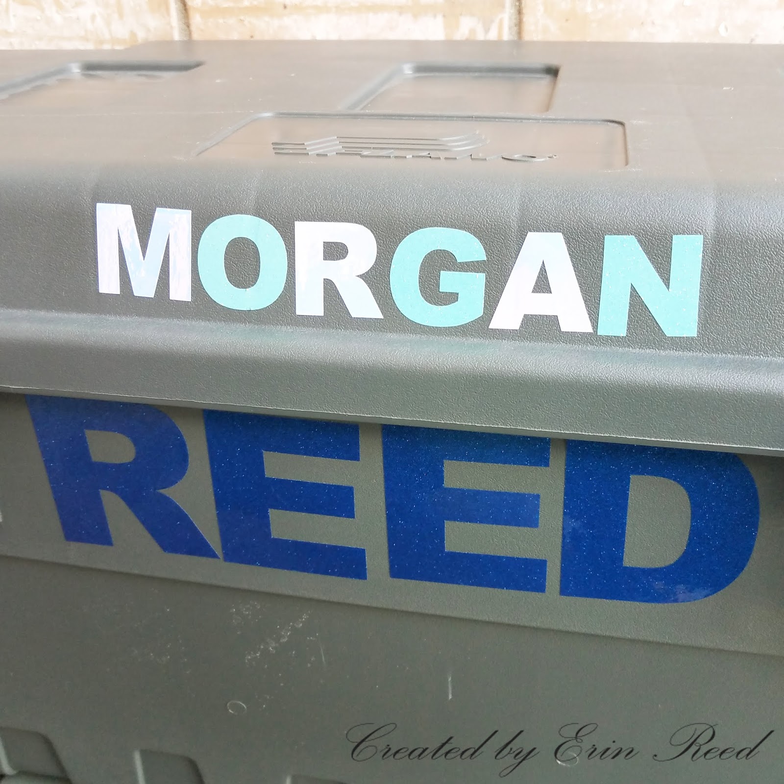 Erin Reed Makes: How to Personalize Scout Camp Trunk Using Vinyl