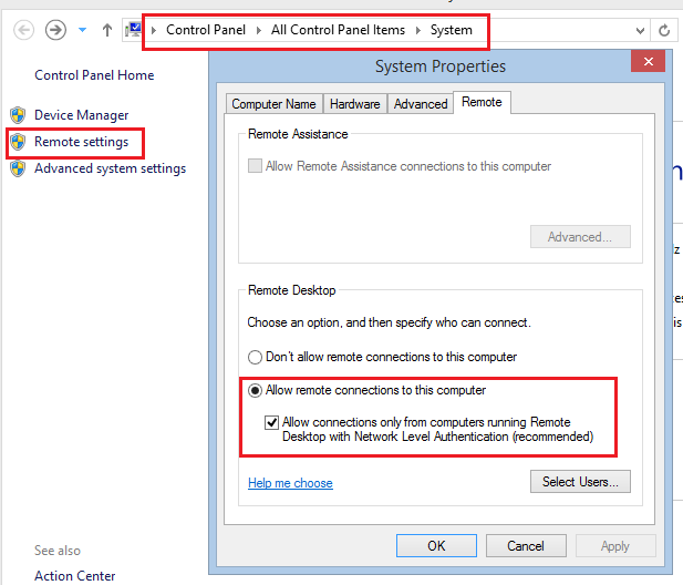 Set up a Remote Desktop Connection to Windows Server 2012 | Shehan's blog