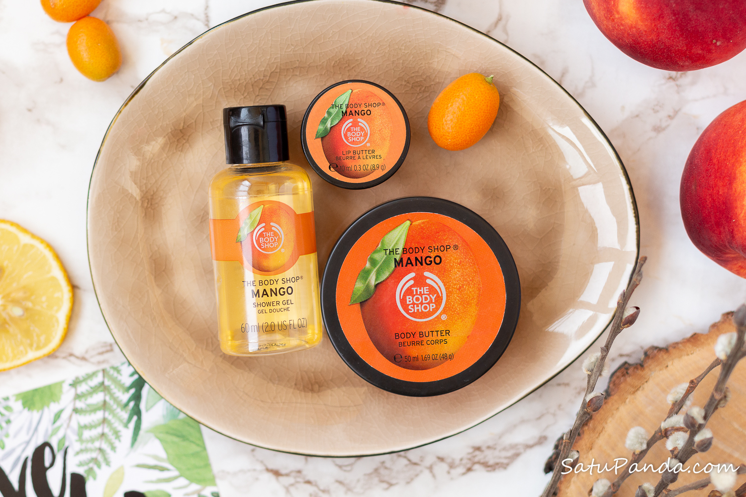 The Body Shop Mango — shower gel, body butter, lip butter, отзывы