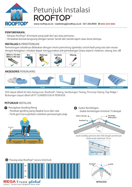Cara Pemasangan Atap uPVC ROOFTOP - Depogenteng.com - Pusat Penjualan ...