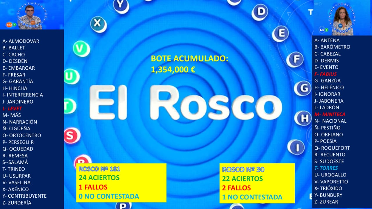 PASAPALABRA - PROGRAMA 212