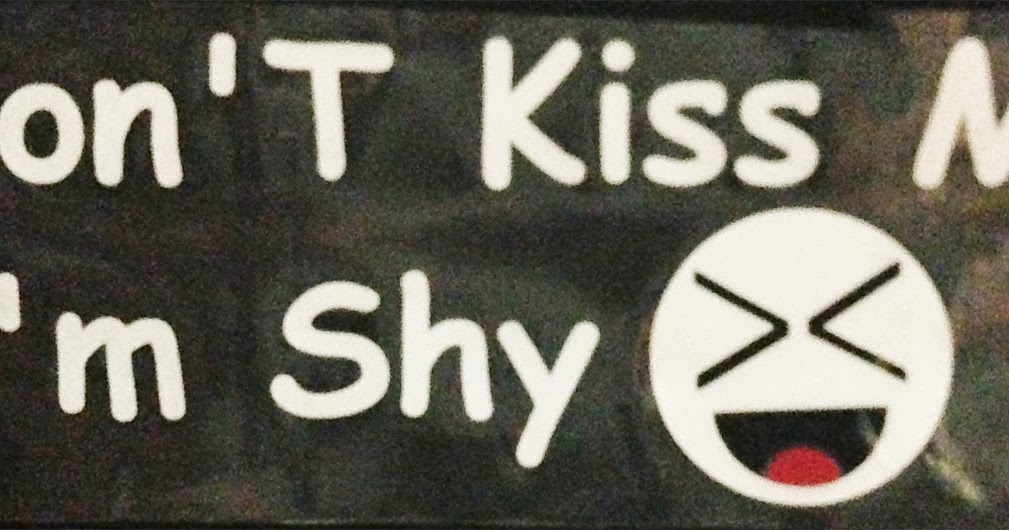 Car Window Sticker Decal Dont Kiss Me Im Shy