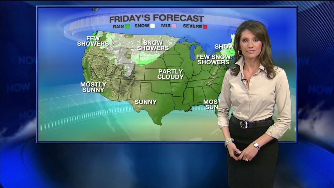 Ladies in Satin Blouses: various weather channel anchors